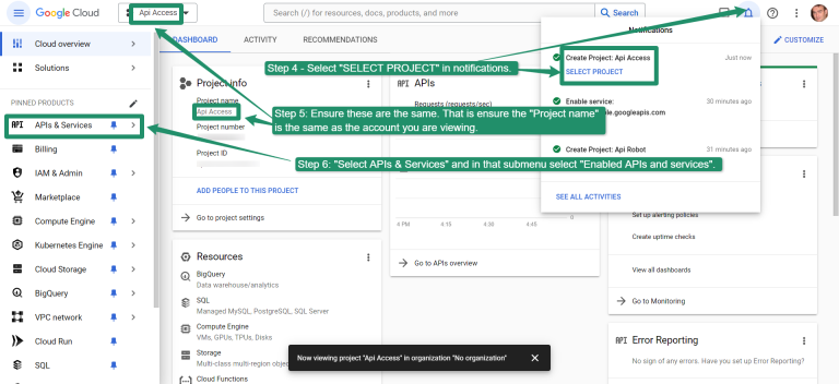 How to set up Google Search Console Api - Hobo