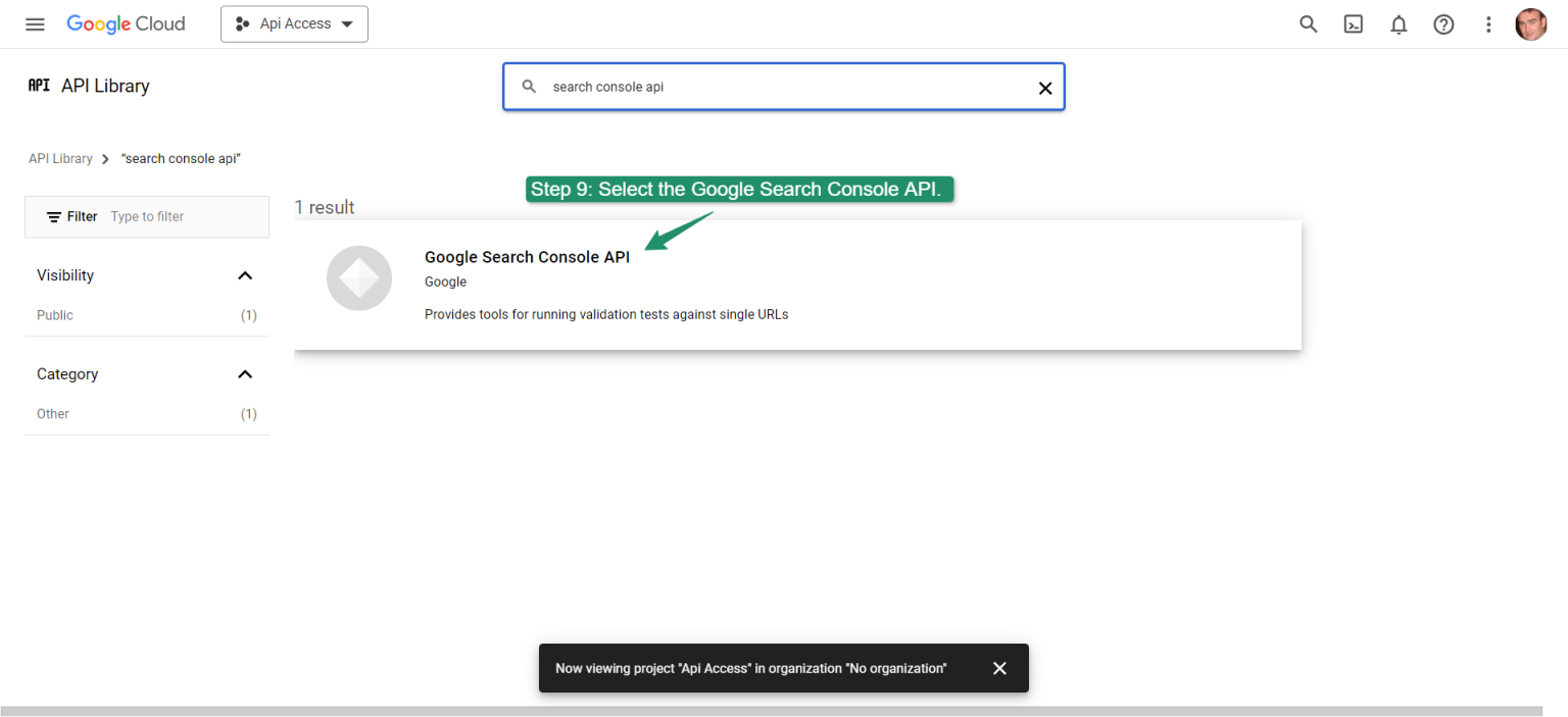 How to set up Google Search Console Api - Hobo